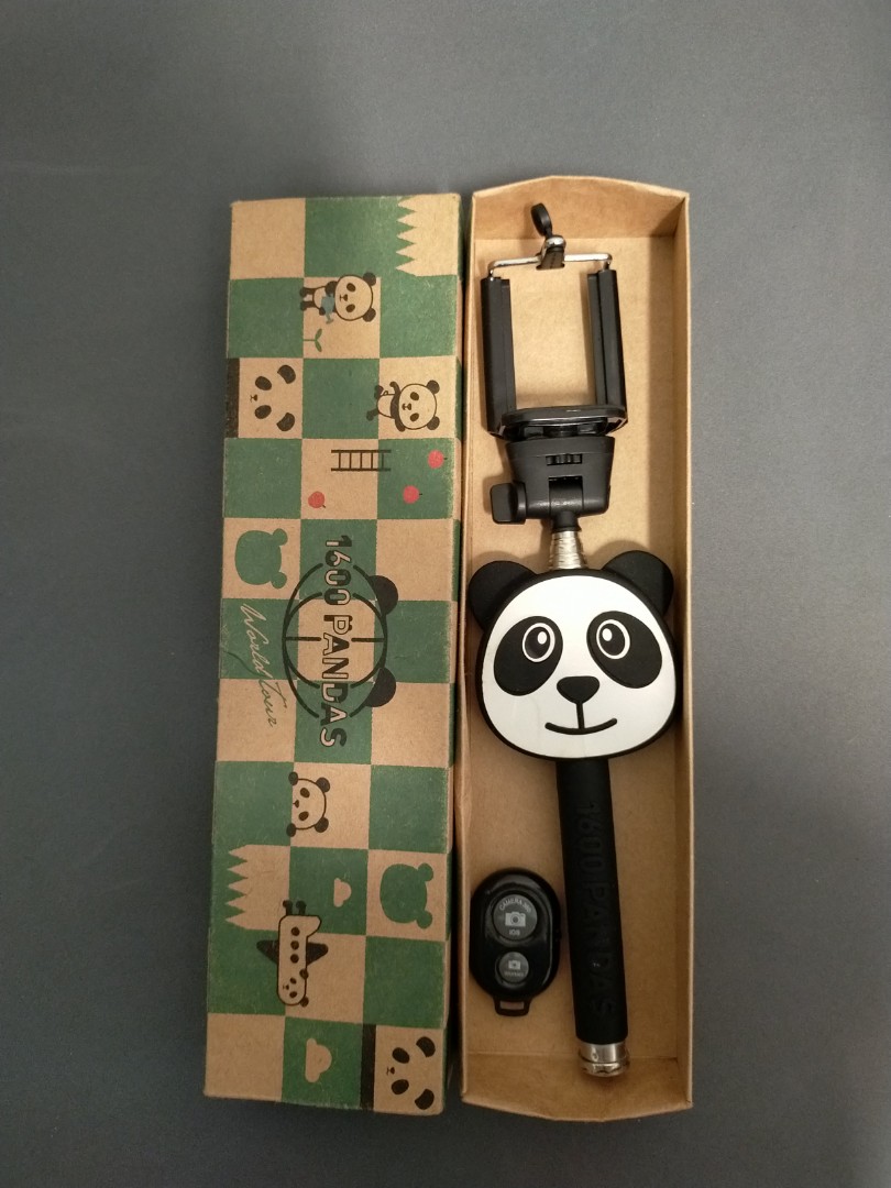 Pandas selfie stick with long extension, Computers & Tech, Parts & Accessories, Other ...