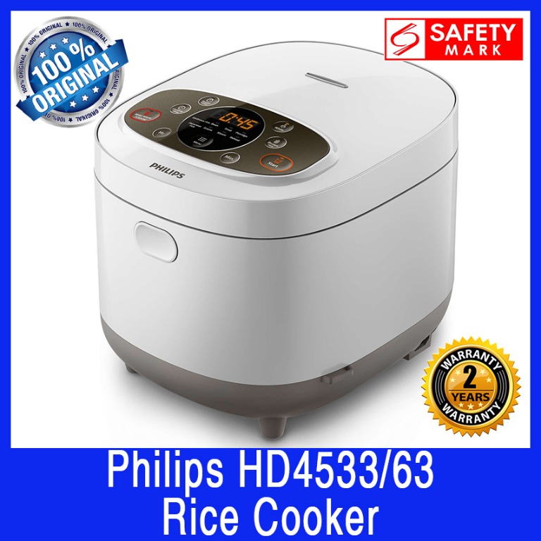 Philips HD4533/63 Rice Cooker. 1.8 Litres. Fuzzy Logic Smart 3D Heating ...