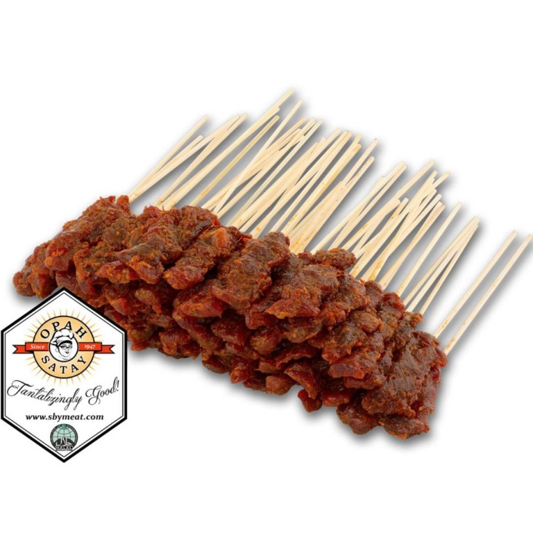 Raw Beef Satay x 50 sticks (Frozen) with Peanut Sauce - Halal, Food ...
