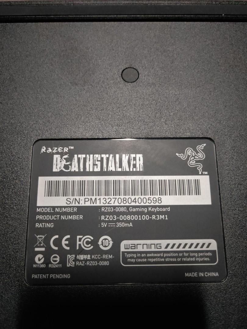 Razer Deathstalker, Computers & Tech, Parts & Accessories, Mouse ...