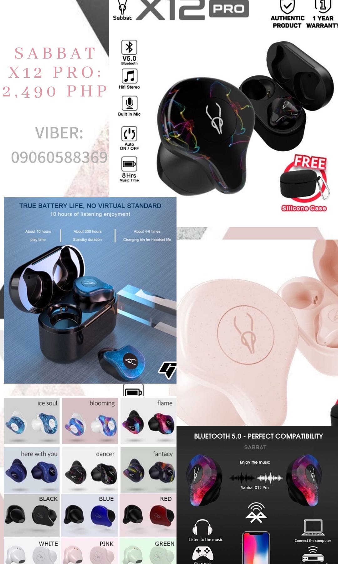 Sabbat Earphones X12 ultra, x12 pro, e12 ultra, e12 ultra cosmos ...