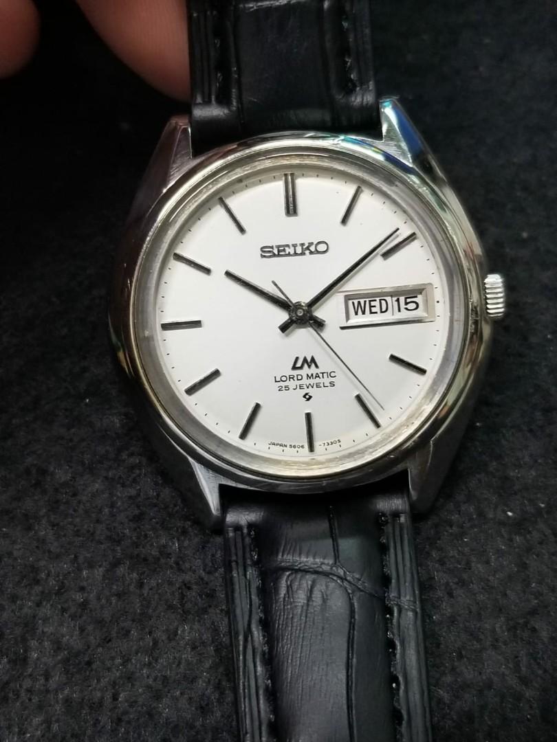 Seiko LM 5606-7190. Automatic watch. Mineral glass top. 37mm. Beautiful and perfectly working ...