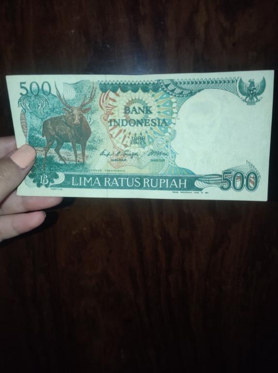 Uang kuno Rp 500 (LIMA RATUS RUPIAH) Tahun 1988, Antik, Uang Lama di ...