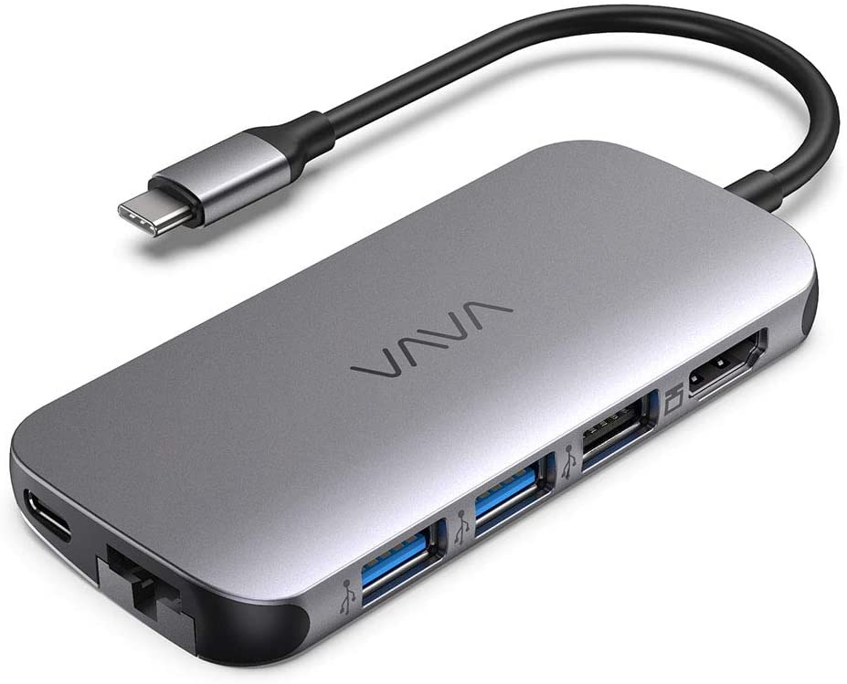 VAVA USB C Hub 9-in-1 Adapter 4K USB C to HDMI, USB 3.0 Ports, 1Gbps ...