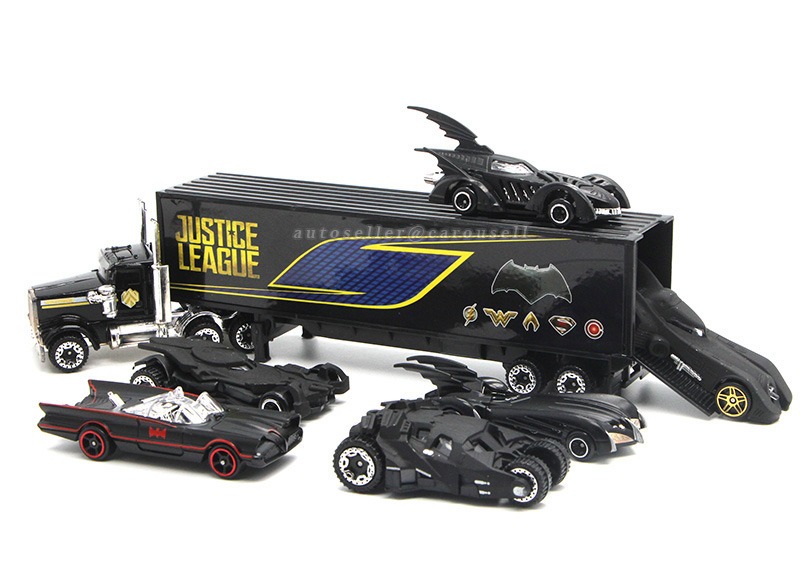 Justice League: Batman series 6 batmobiles w Justice League bat-truck 1 ...