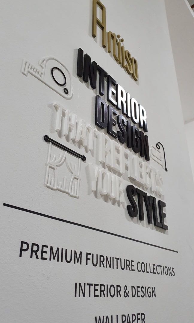 Acrylic signage design, Hobbies & Toys, Stationery & Craft, Art ...