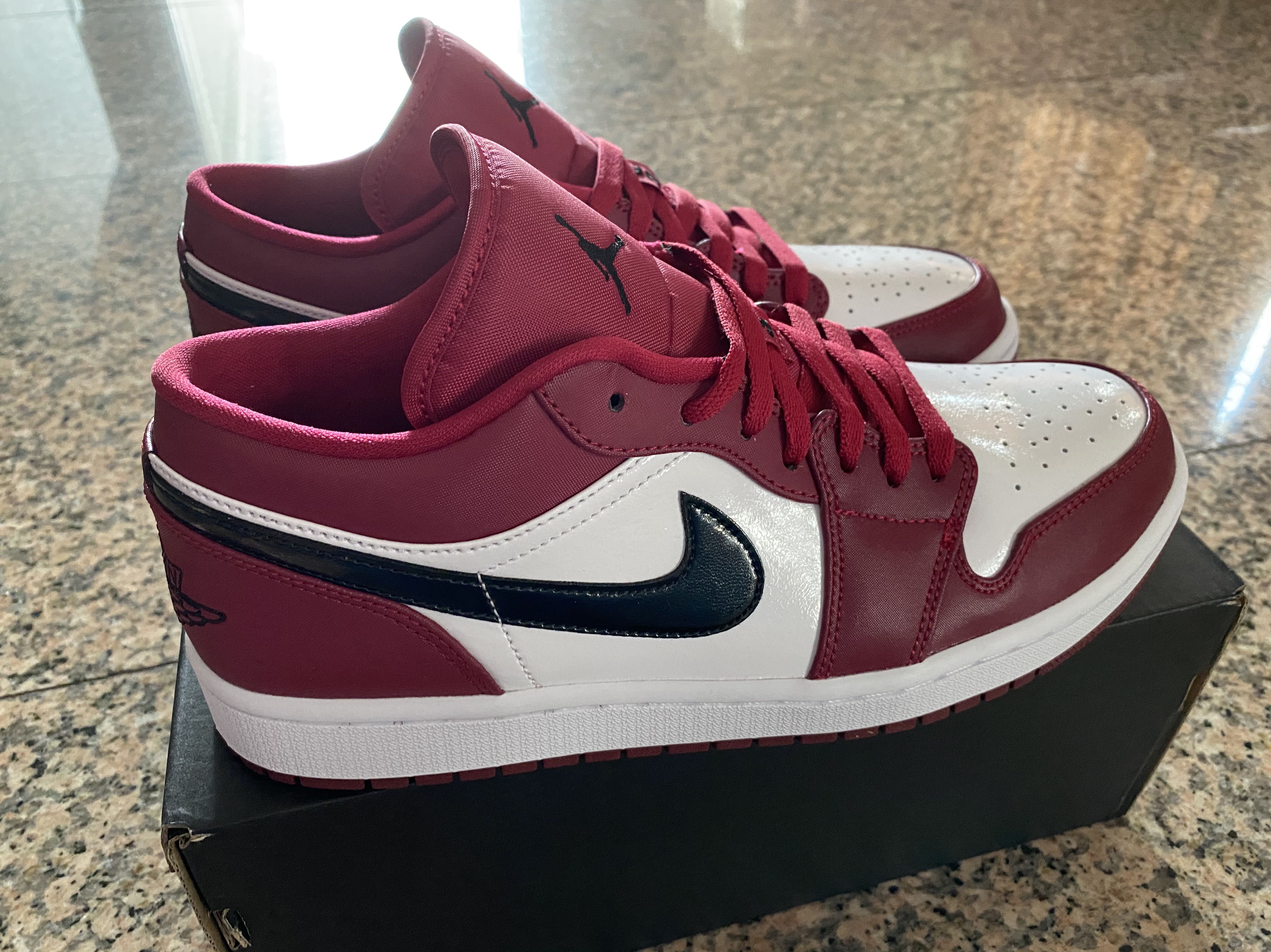 Brand New Air Jordan 1 Low Noble Red US10, Men's Fashion, Footwear ...