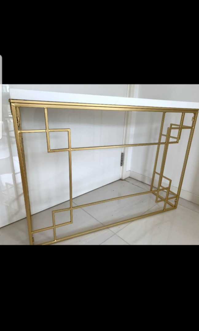 Gold Display table, Furniture & Home Living, Furniture, Tables & Sets ...