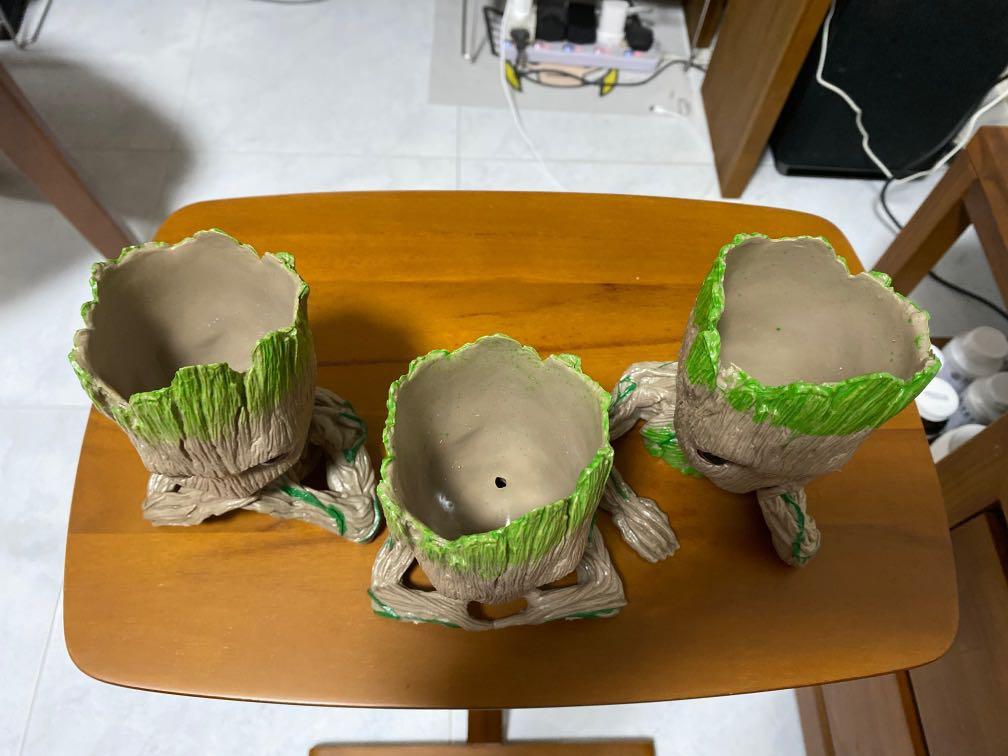 Flower Pots - Groot designs, Hobbies & Toys, Toys & Games on Carousell