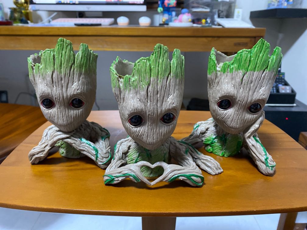 Flower Pots - Groot designs, Hobbies & Toys, Toys & Games on Carousell