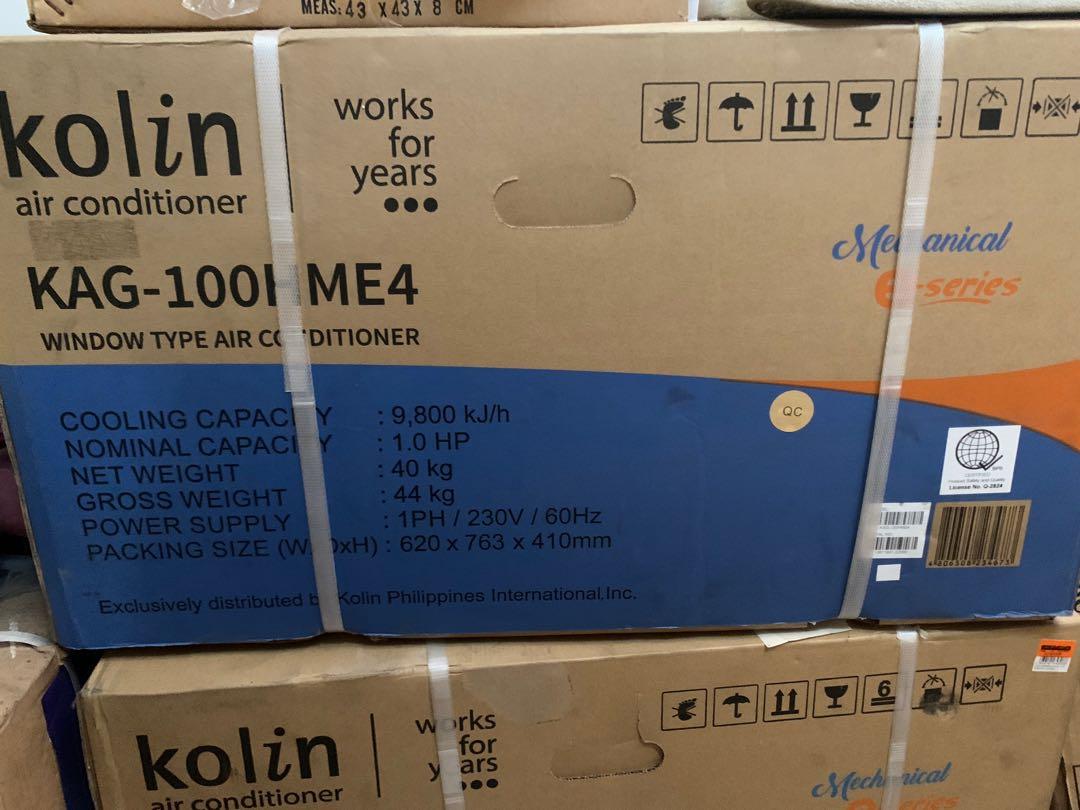 Kolin KAG-100HME4 1.0 HP Window Aircon, TV & Home Appliances, Air Conditioning and Heating on ...