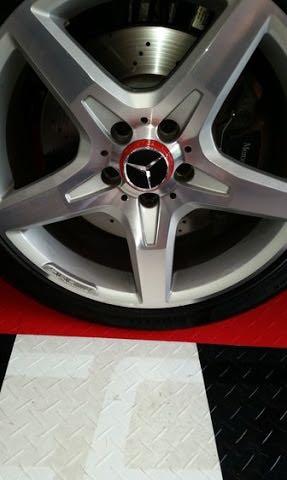 Mercedes Benz AMG Red Centre wheel caps, Car Accessories, Accessories ...