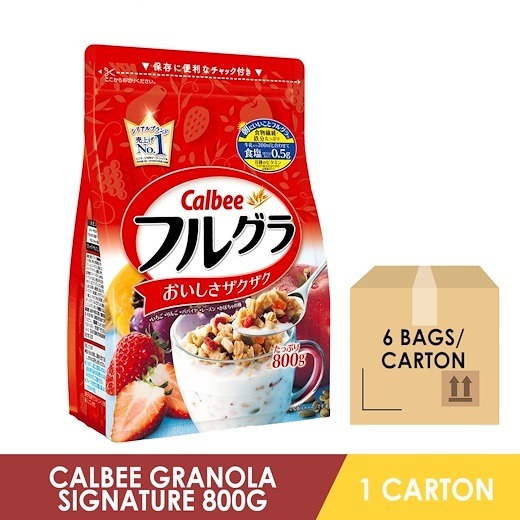 No. 1 in JAPAN | Calbee Fruit Granola 800g | 6Bags/Carton, Food ...