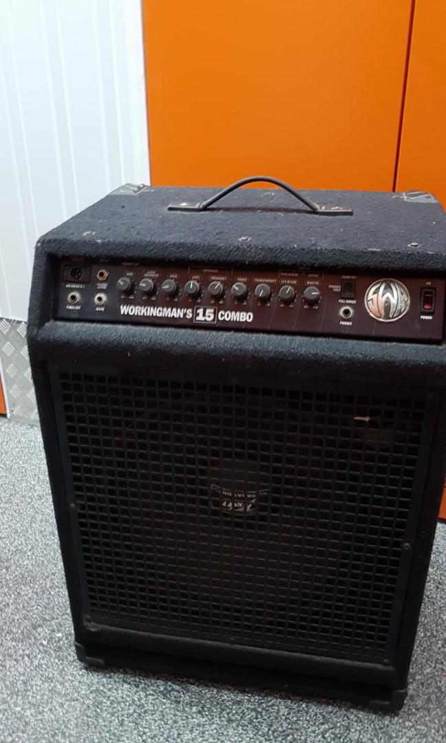 SWR Workingman 15 Bass Combo Amp, Audio, Other Audio Equipment on Carousell