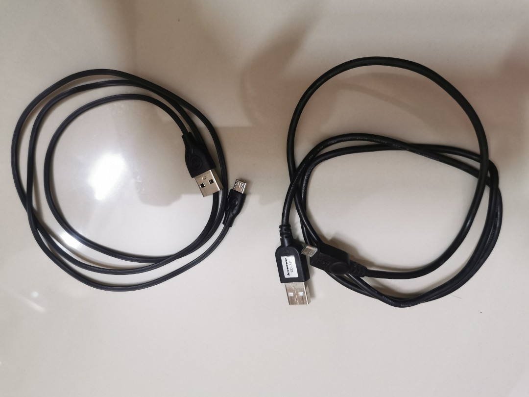 2x100CM Charging Cable USB Type A to Micro USB Type B, Computers & Tech ...