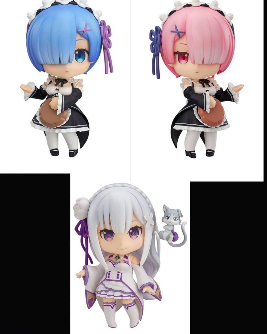 預訂 re:zero 異世界 拉姆 雷姆 EMT 黏土人, 興趣及遊戲, 收藏品及紀念品, 日本明星 - Carousell