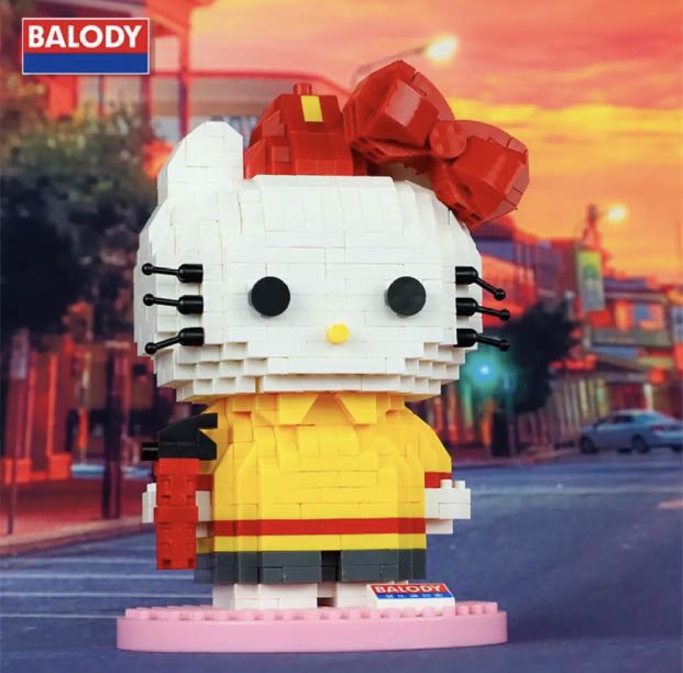 BALODY SHELLFIS CAT HELLO KITTY CAREER SERIES BUILDING BLOCKS, Hobbies ...