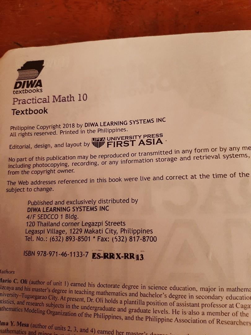 Grade 10 Textbook Practical Math, Hobbies & Toys, Books & Magazines ...