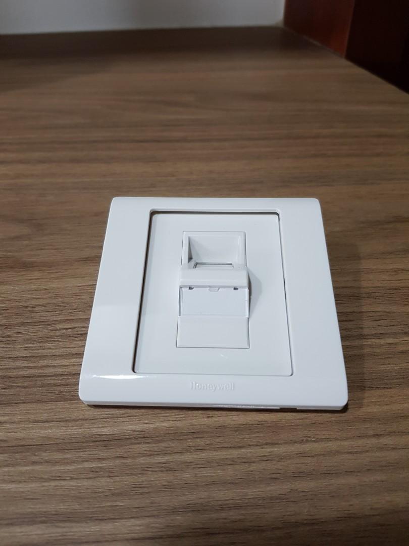 Honeywell gang data socket plate x 2 pieces, TV & Home Appliances ...