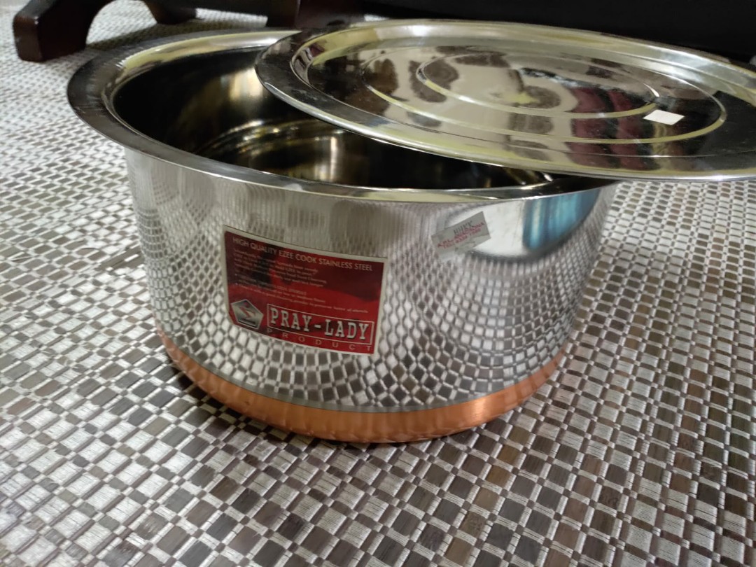 *New*Indian stainless steel cooking pots, Furniture & Home Living ...
