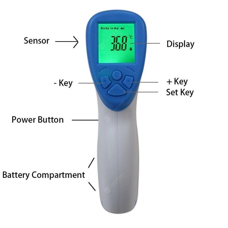 Infrared Thermometer T-168, Furniture & Home Living, Bathroom & Kitchen ...