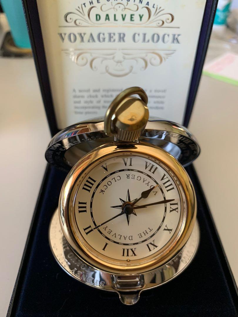 Dalvey Voyager Clock, Vintage Nautical Clock, Pocket Watch Style Alarm ...