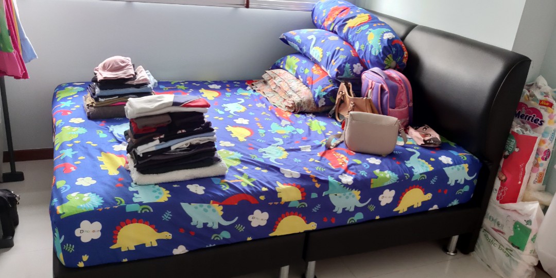 Max coil queen size bed, Furniture & Home Living, Furniture, Bed Frames ...