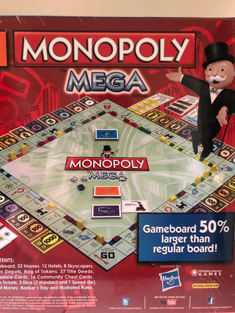 Monopoly Board Game Mega Edition, Hobbies & Toys, Toys & Games on Carousell