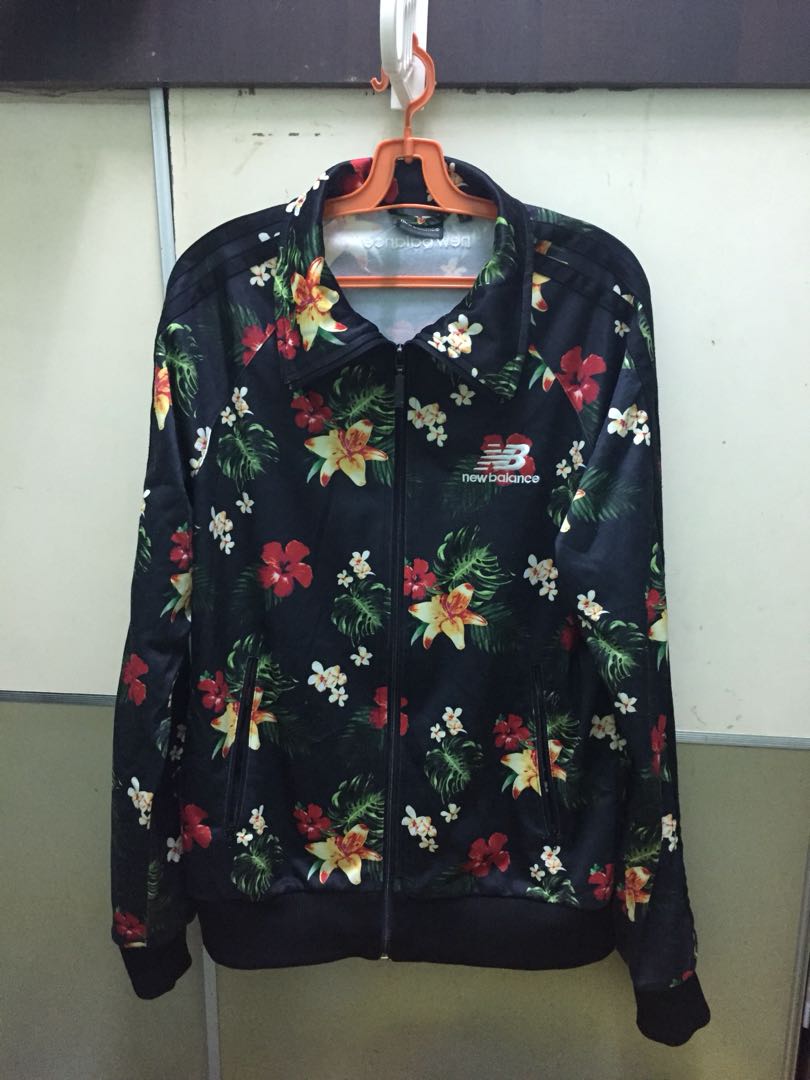 New balance floral tracktop, Women's Fashion, Tops, Other Tops on Carousell