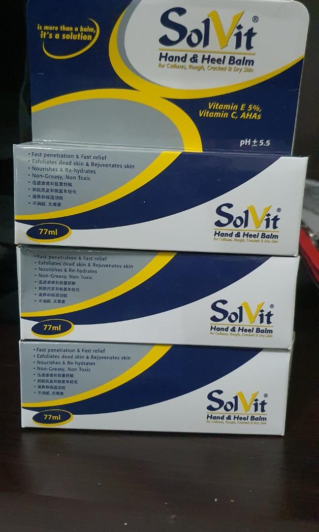 Solvit Hand & Heel Balm, Beauty & Personal Care, Foot Care on Carousell