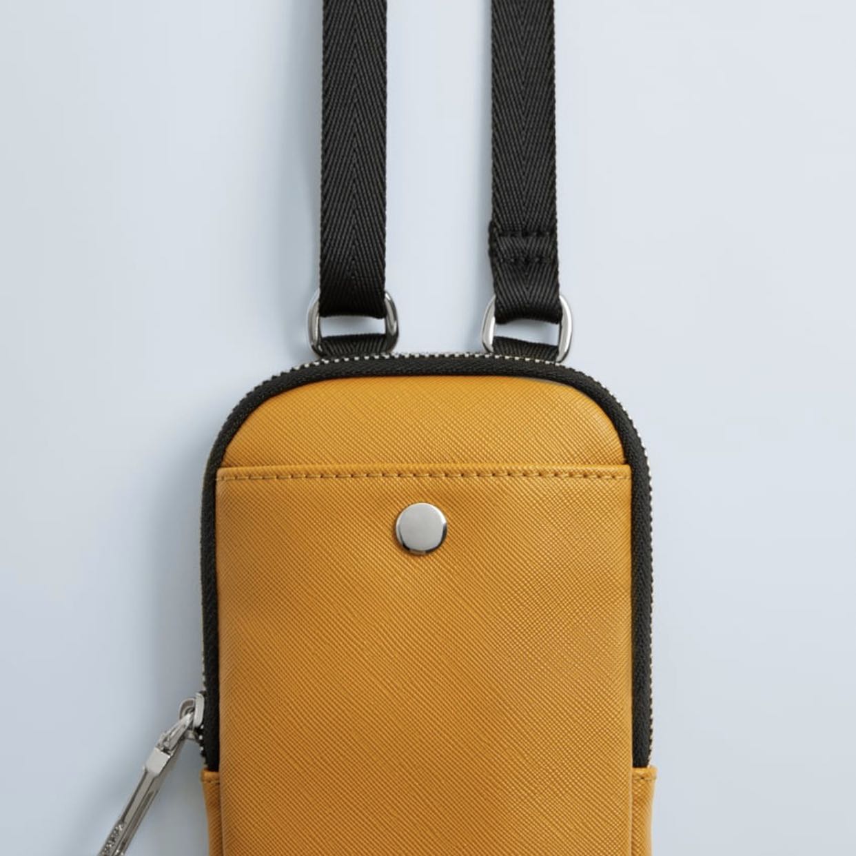 ZARA Embossed Phone Case Brown/Black/Mustard on Carousell