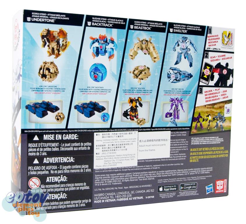全新正版 變形金剛 Transformers RID Mini-Con 4-Pack Undertone Backtrack Beastbox ...