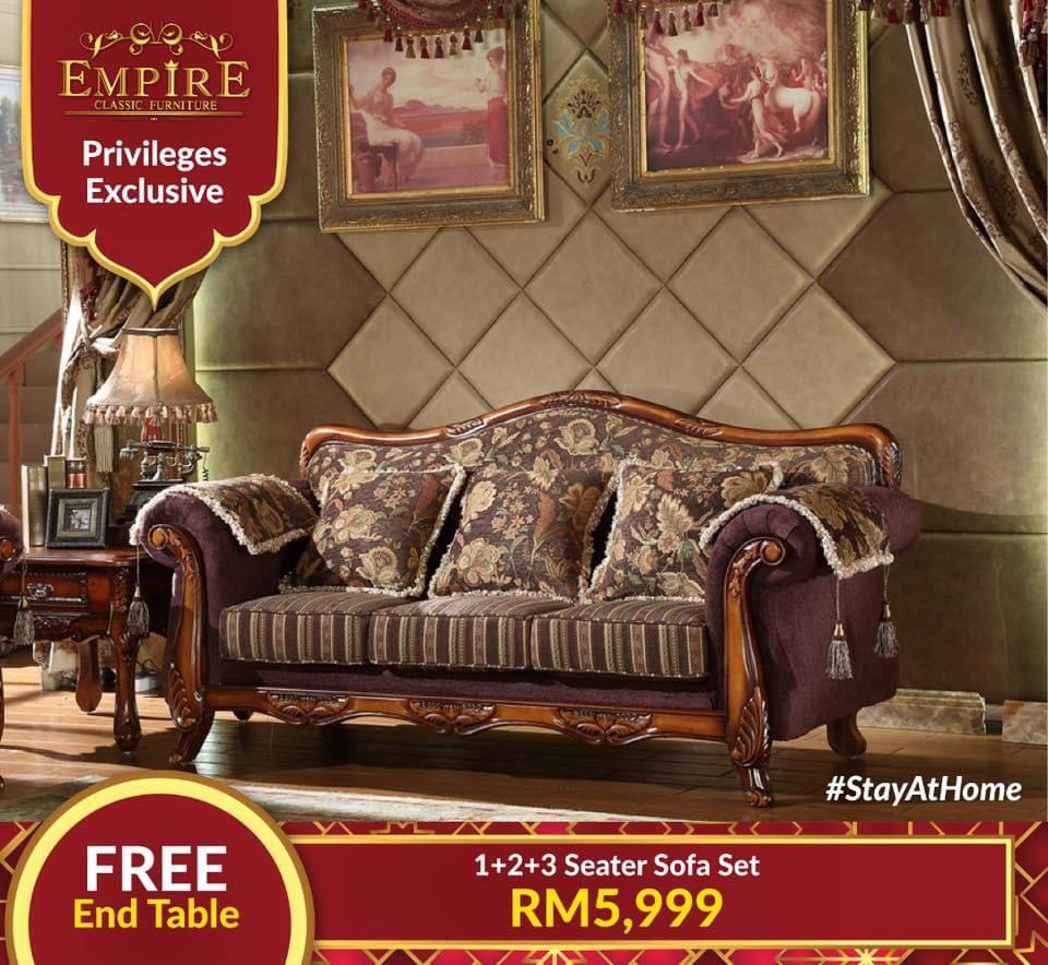 Classic Sofa Edisi Raya, Furniture & Home Living, Furniture, Sofas on ...