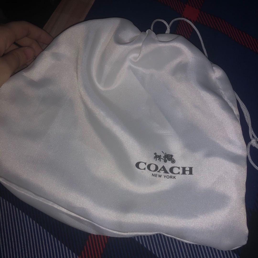 Coach Border Rivets Signature Crossbody Bag Authentic, Barang Mewah ...