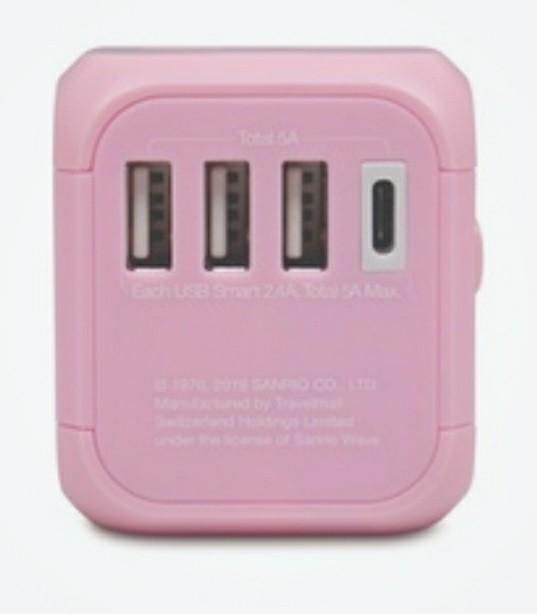 HELLO KITTY WORLD TRAVEL ADAPTOR WITH SIM CARD REMOVAL SET, Computers ...
