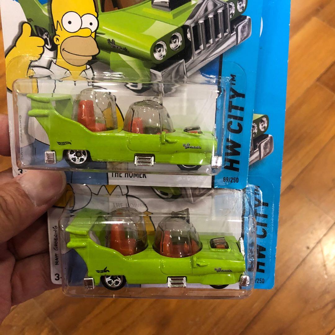 Hot Wheels Homer Simpson Set (5), Hobbies & Toys, Toys & Games on Carousell