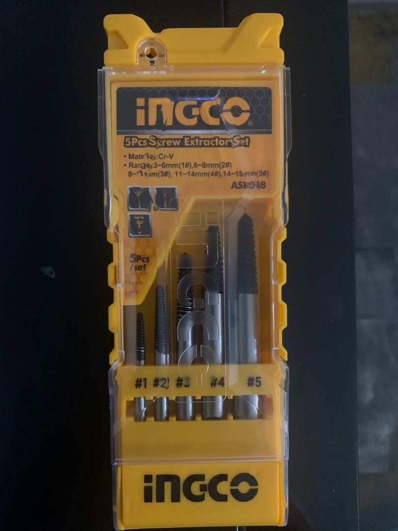 Ingco screw extractor, Furniture & Home Living, Cleaning & Homecare ...