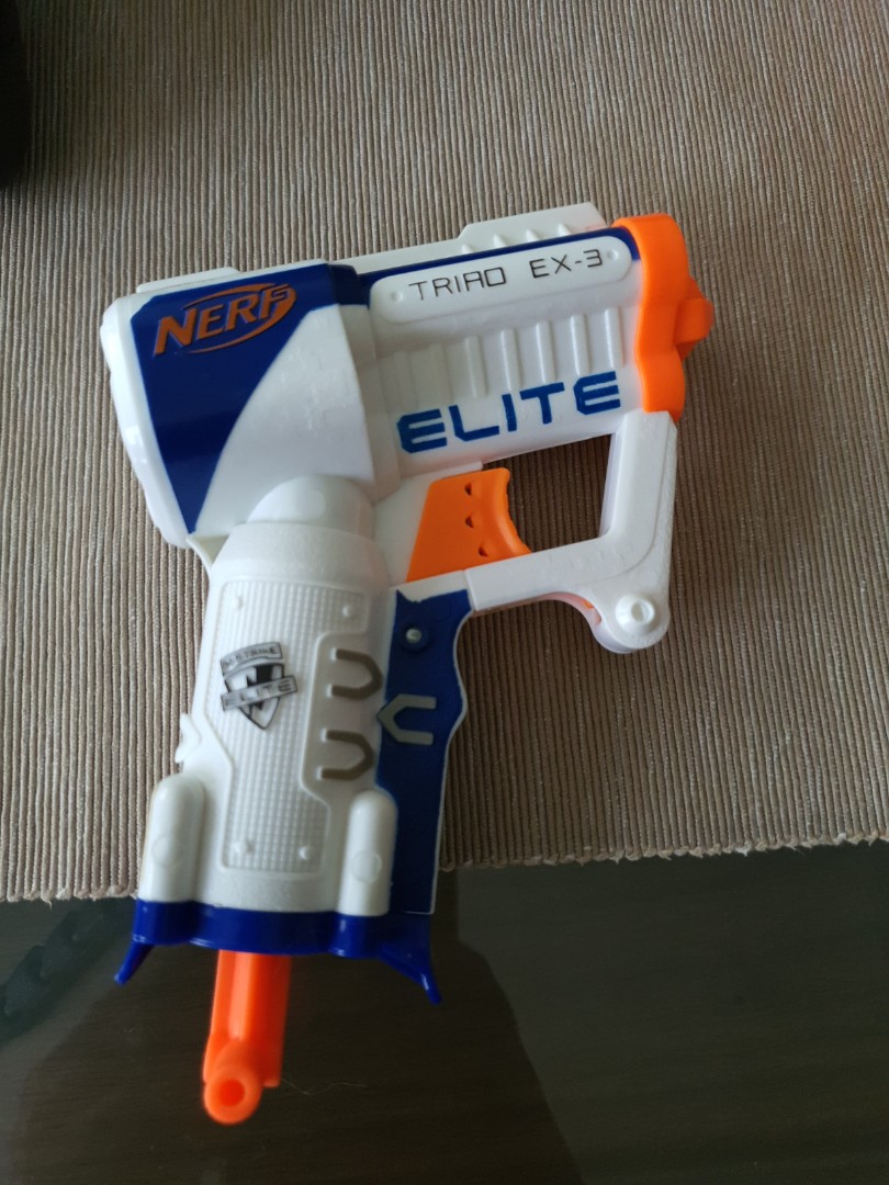 Nerf Gun TRIAO EX-3, Hobbies & Toys, Toys & Games on Carousell