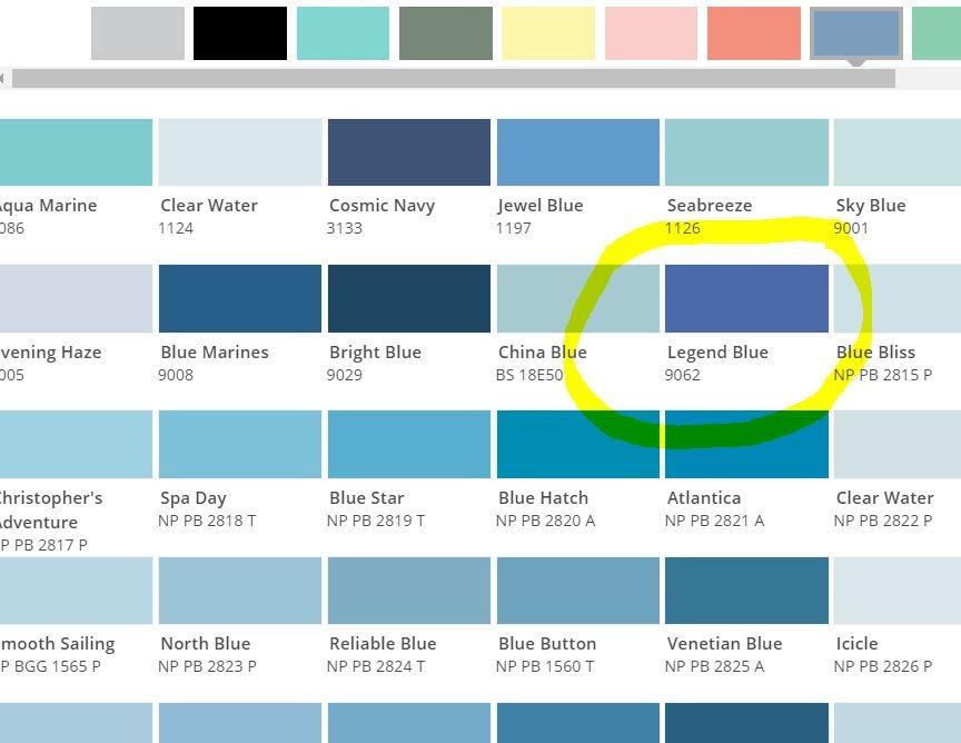 Nippon Paint Bodelac 9000 in 1 Litre (9062 Legend Blue), Furniture ...