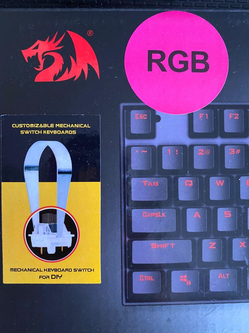 RED DRAGON (RGB Kumara Mechanical Keyboard), Computers & Tech, Parts ...