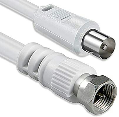 RG56 F Type Plug to Coax Male Satellite Coaxial Cable - 1.5 Metres ...