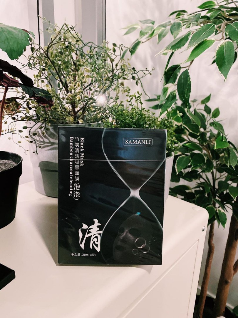 SAMANLI BUBBLE MASK, Beauty & Personal Care, Face, Face Care on Carousell