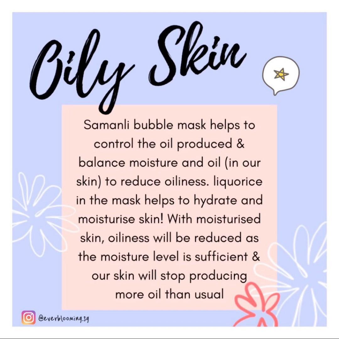 SAMANLI BUBBLE MASK, Beauty & Personal Care, Face, Face Care on Carousell