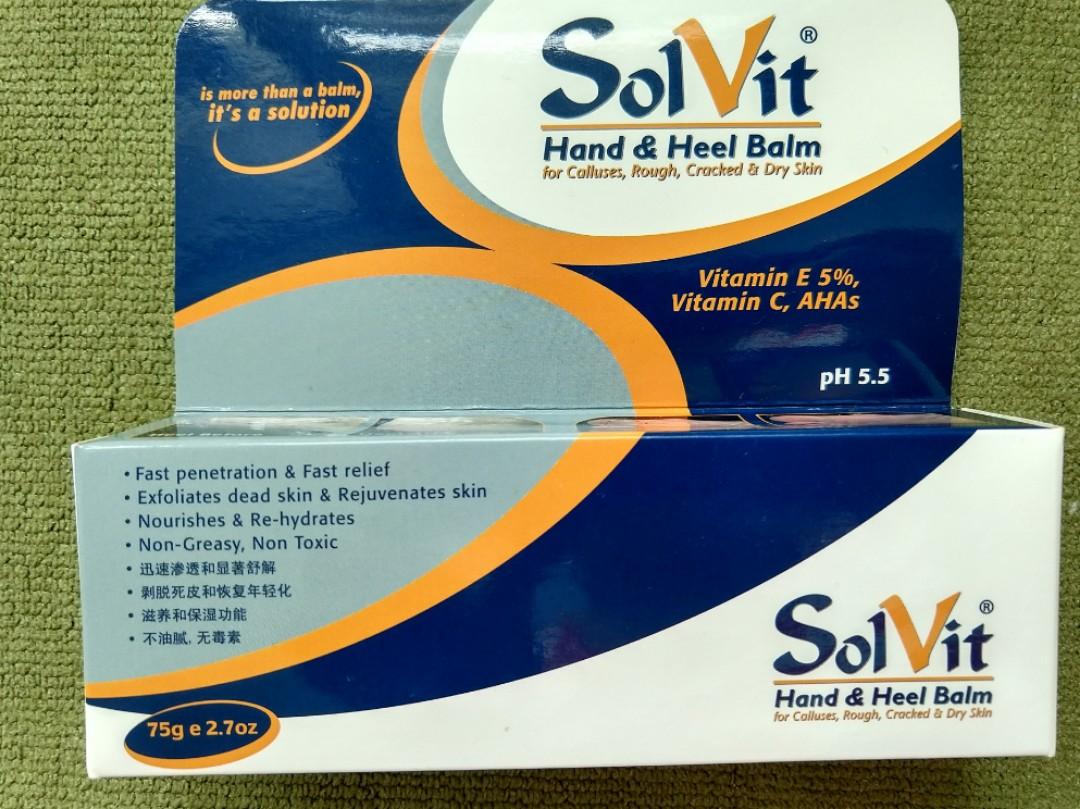 Solvit Hand & Heel Balm 75g, Beauty & Personal Care, Foot Care on Carousell