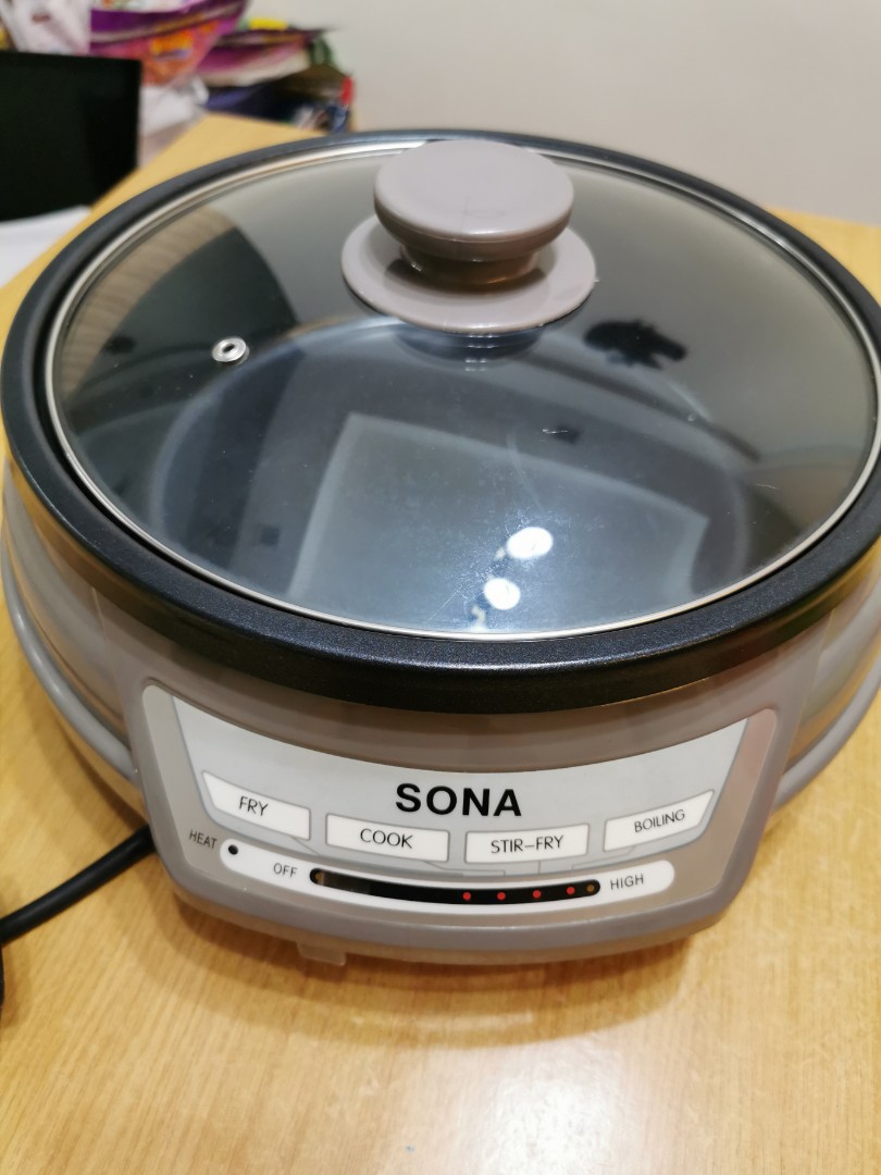 Sona multi cooker steamboat, TV & Home Appliances, Kitchen Appliances ...
