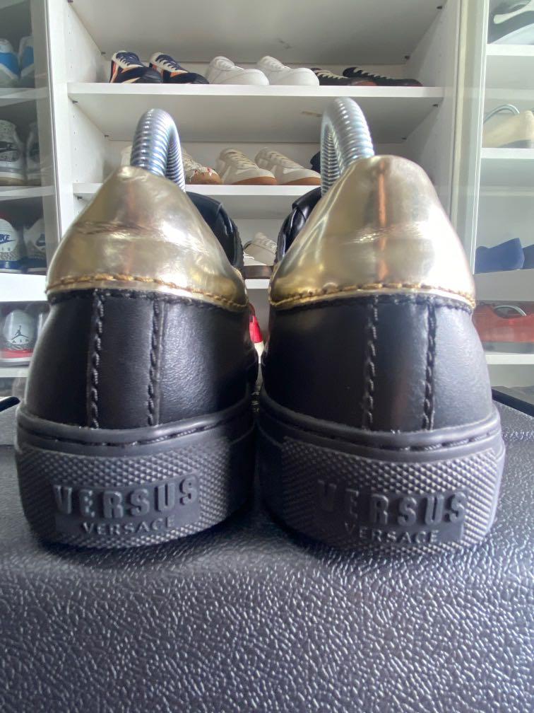 Versace Versus Lion-Head Lion Safety Pin Sneakers US5.5 IT37, Luxury ...