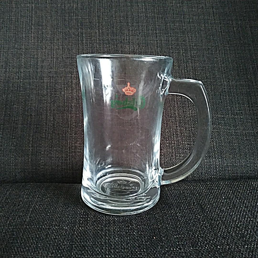 Vintage Carlsberg Stout glass, Furniture & Home Living, Home Decor ...