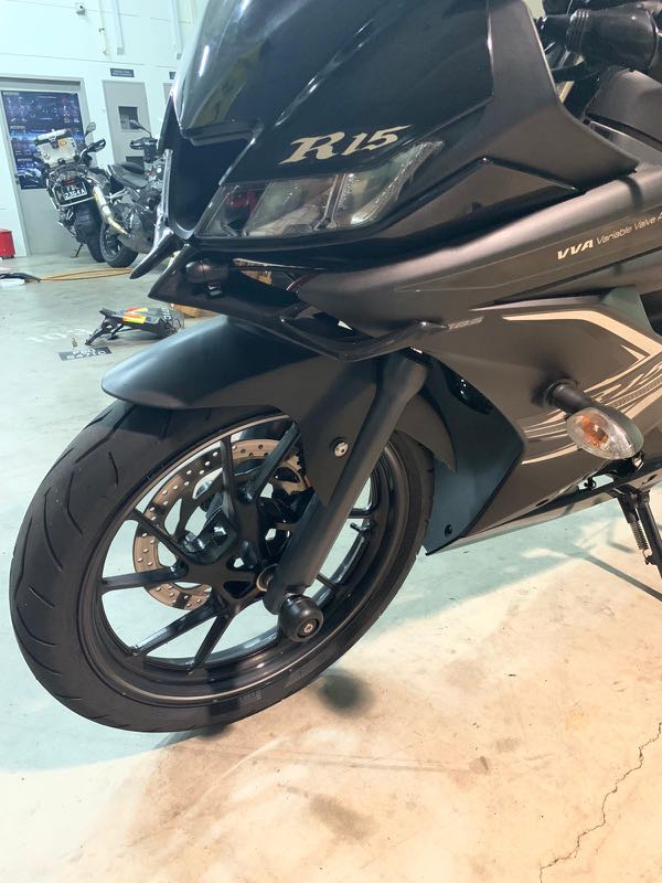 Yamaha R15 V3 ABS Model Fork & Swing Arm Slider, Motorcycles ...