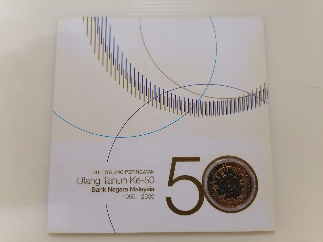 2009 Malaysia BNM 50 Years Anniversary Rm1 coin card, Hobbies & Toys ...