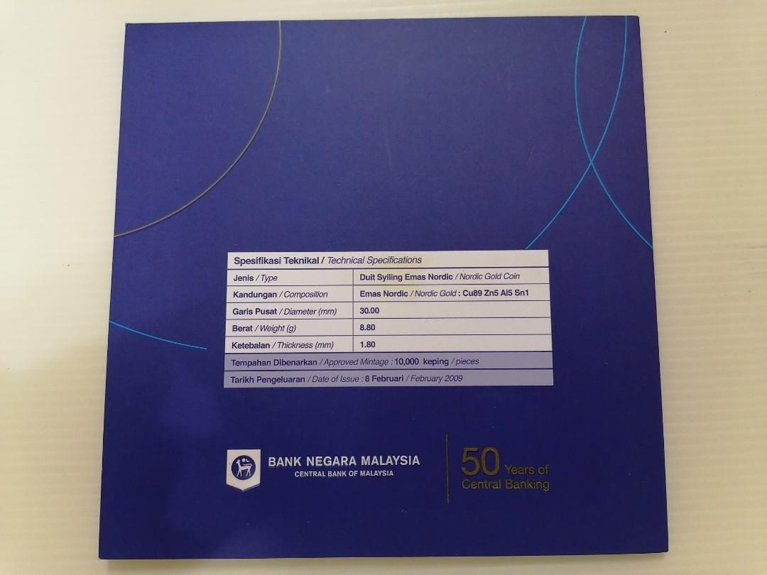 2009 Malaysia BNM 50 Years Anniversary Rm1 coin card, Hobbies & Toys ...